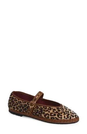 FLABELUS X Nordstrom Animal Print Ballet Flat Sand