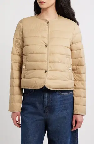 Michael Kors Reversible Quilted Jacket - Khaki