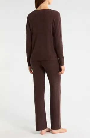 Barefoot Dreams Cozychic® Ultra Lite® Rib Pajamas - Umber