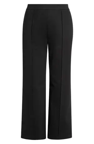 Eileen Fisher High Waist Double Knit Straight Leg Pants