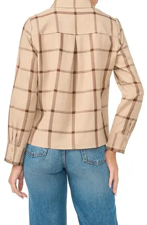 Vince Camuto Windopane Plaid Button-up Shirt