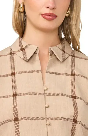 Vince Camuto Windopane Plaid Button-up Shirt