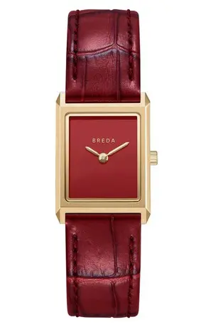 BREDA Virgil Leather Strap Watch