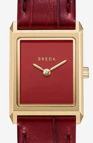 BREDA Virgil Leather Strap Watch