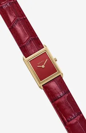 BREDA Virgil Leather Strap Watch