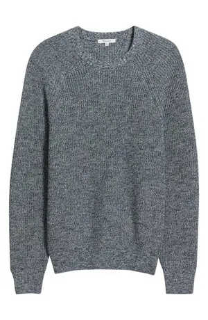 Madewell Shaker Stitch Cotton Sweater - Ink Marl