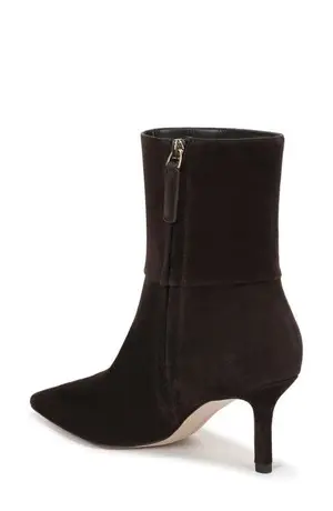 FAVORITE DAUGHTER Tamra Pointed Toe Bootie - Coffee Suede