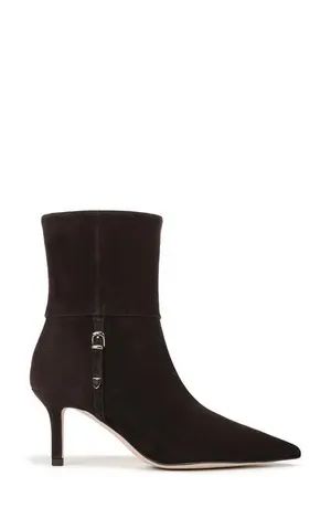 FAVORITE DAUGHTER Tamra Pointed Toe Bootie - Coffee Suede