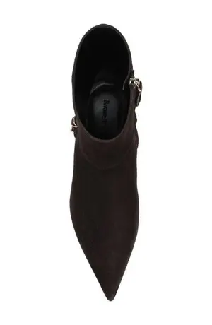 FAVORITE DAUGHTER Tamra Pointed Toe Bootie - Coffee Suede