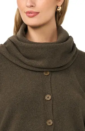Vince Camuto Cardigan With Detachable Scarf