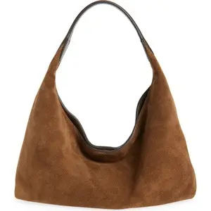 Madewell The Mylie Suede Shoulder Bag - Light Umber Multi