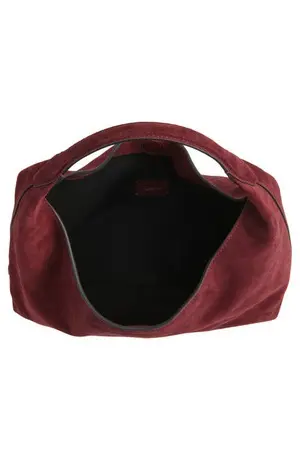 Madewell The Mylie Suede Shoulder Bag - Sangria