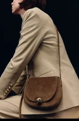 Madewell The Dakota Suede Saddle Crossbody Bag