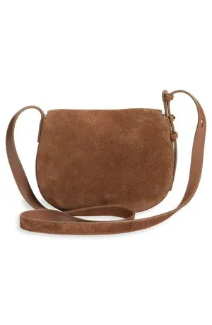 Madewell The Dakota Suede Saddle Crossbody Bag