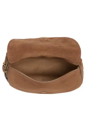 Madewell The Dakota Suede Saddle Crossbody Bag