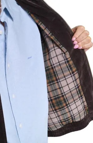 LEVI'S Relaxed Fit Faux Suede Dad Bomber Jacket