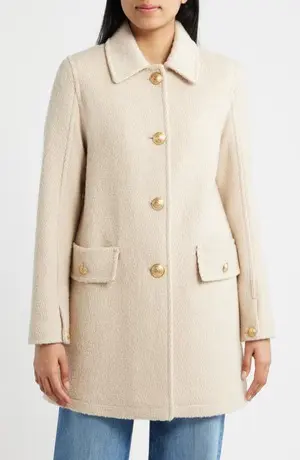 Sam Edelman Crested Button Coat - Birch
