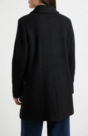 Sam Edelman Crested Button Coat - Black