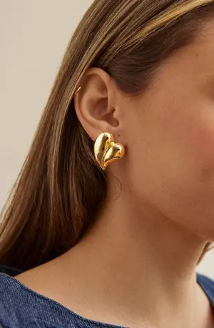 Baublebar Better Together Heart Earrings - Gold