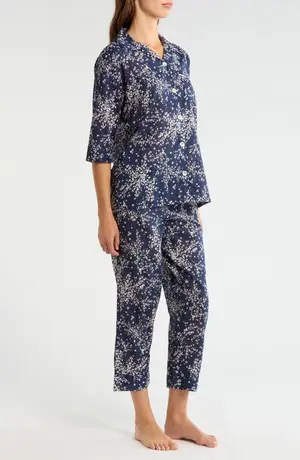 PAPINELLE Cherry Blossom Cotton Voile Pajamas