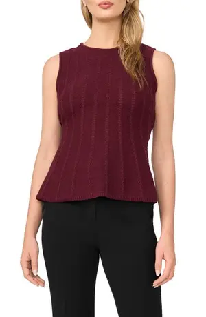 Halogen Sleeveless Peplum Top - Winterberry