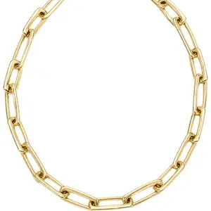 Argento Vivo Chunky Paper Clip Chain Necklace - Gold
