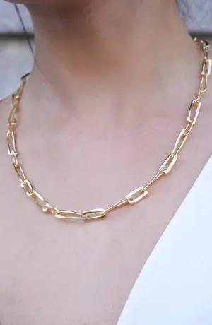 Argento Vivo Chunky Paper Clip Chain Necklace