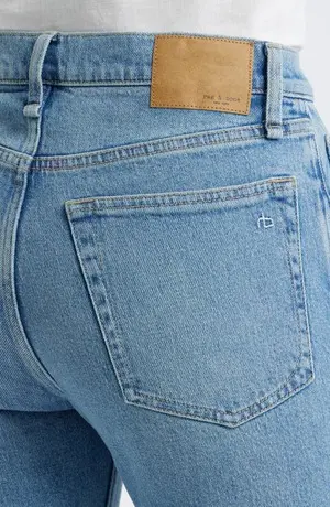 Rag & Bone Harlow Mid Rise Straight Leg Ankle Jeans