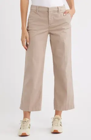 Frank & Eileen Westport Wide Leg Pants - Toasted