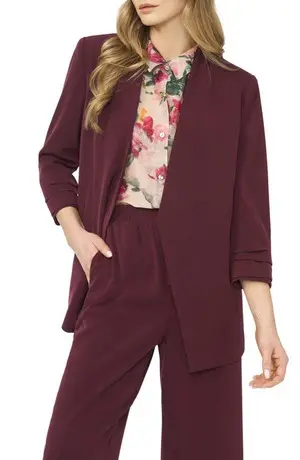 Halogen Open Front Blazer - Winterberry