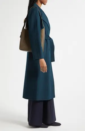 REISS Greta Suede & Leather Shoulder Bag