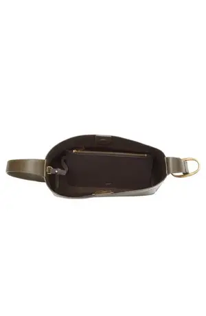 REISS Greta Suede & Leather Shoulder Bag