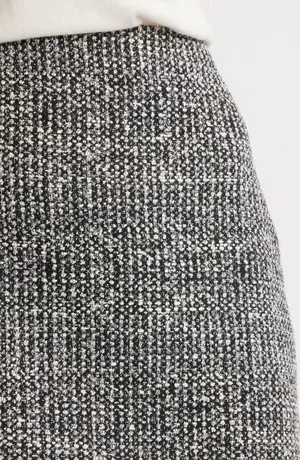 Theory High Waist Tweed Miniskirt