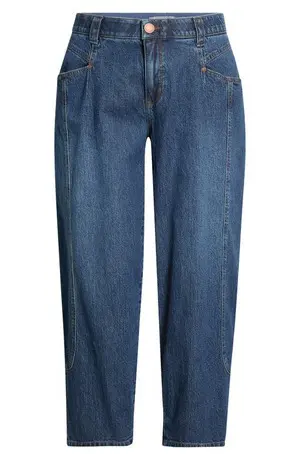 Wit & Wisdom High Waist Ankle Barely Barrel Jeans