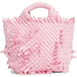NAGHEDI St. Barths Petite Fray Tote - Berry
