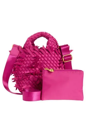 NAGHEDI St. Barths Petite Fray Tote - Berry