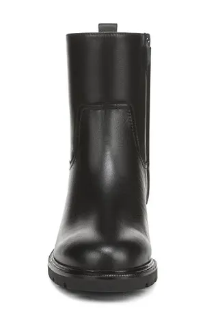 Vince Sidney Lug Sole Boot - Black Leather