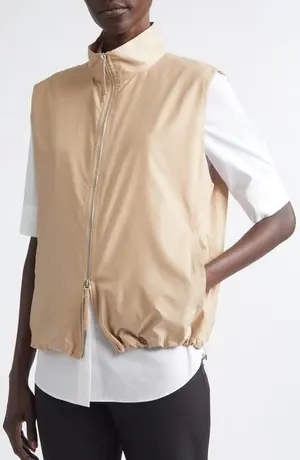 Lafayette 148 New York Recycled Tech Vest - Natural