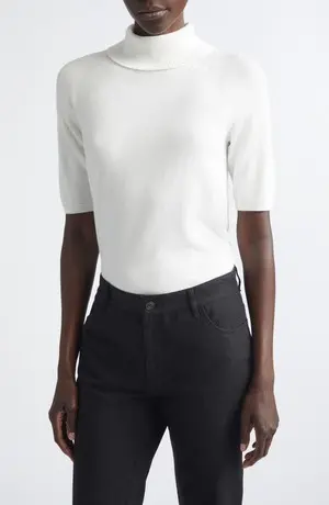 Lafayette 148 New York Raglan Sleeve Turtleneck Sweater - Cloud