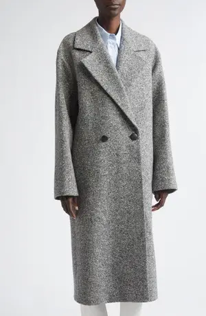 Lafayette 148 New York Notch Lapel Alpaca & Wool Blend Coat