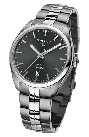 TISSOT Pr100 Titanium Bracelet Watch