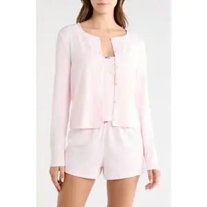 Honeydew Intimates Blissful Pointelle Jersey Pajamas - Pink
