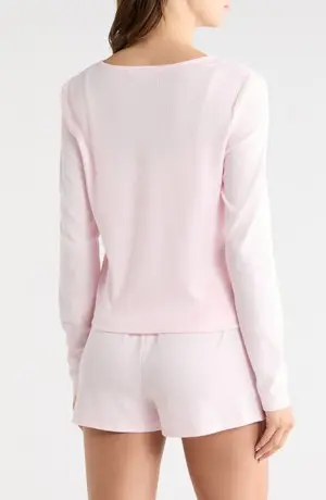 Honeydew Intimates Blissful Pointelle Jersey Pajamas - Pink