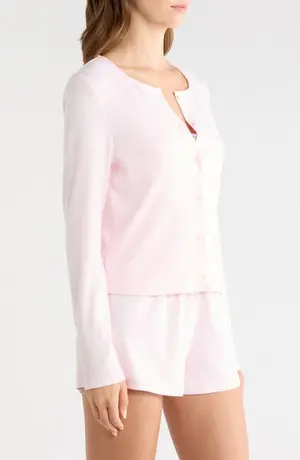 Honeydew Intimates Blissful Pointelle Jersey Pajamas - Pink