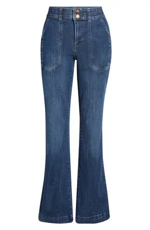 Wit & Wisdom Madison High Waist Utility Pocket Bootcut Jeans