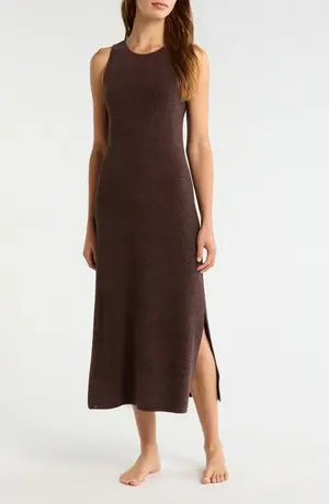 Barefoot Dreams Cozychic Ultra Lite® Racerback Rib Sweater Dress - Umber