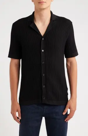 BOSS Lomaro Short Sleeve Cardigan Black