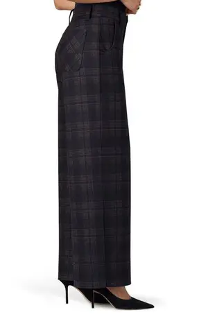 Wit & Wisdom Whitney Skyrise Plaid Wide Leg Trousers