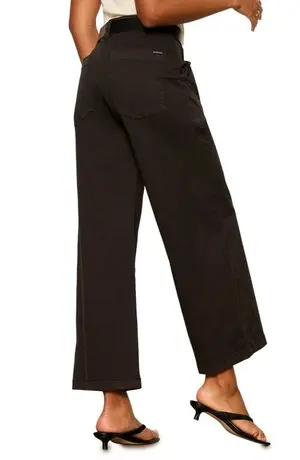 Sanctuary Idol Stretch Twill Wide Leg Ankle Pants