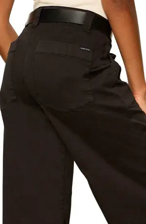 Sanctuary Idol Stretch Twill Wide Leg Ankle Pants